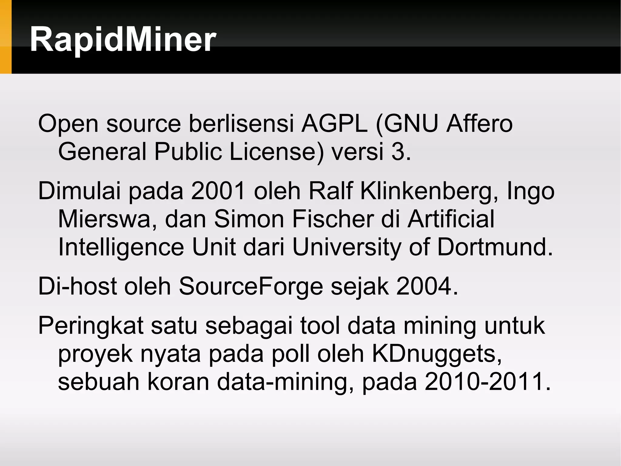 Mengenal Rapidminer | ODP