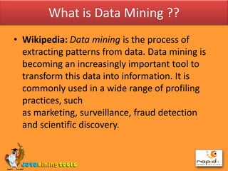 RapidMiner: Introduction To Rapid Miner | PPTX | Computing | Technology & Computing