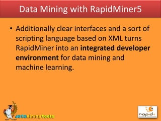 RapidMiner: Introduction To Rapid Miner | PPT