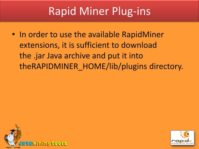 RapidMiner: Rapid Miner Products | PPTX