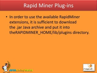 RapidMiner: Rapid Miner Products | PPT