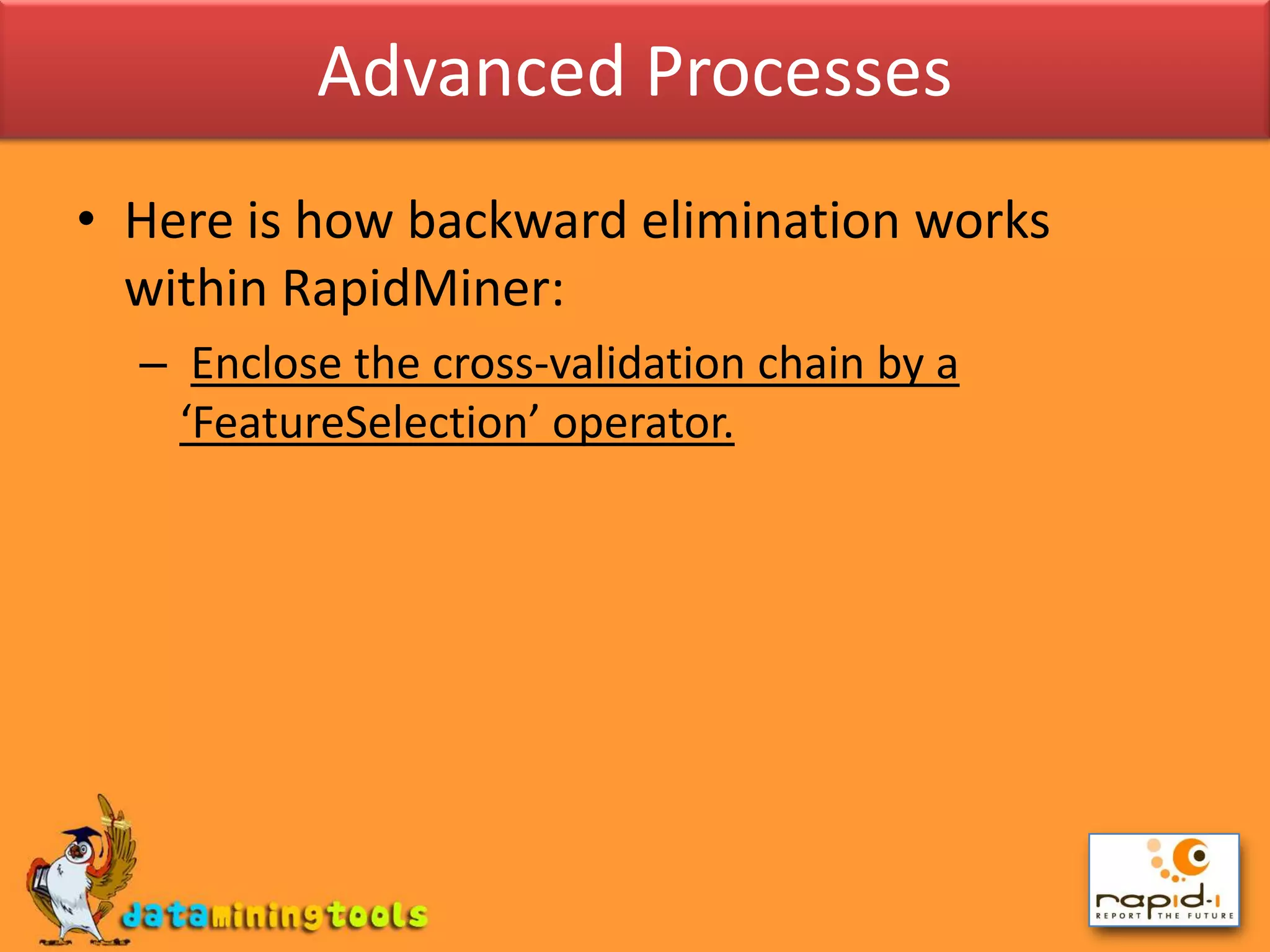 RapidMiner: Advanced Processes And Operators | PPT
