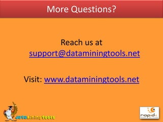 RapidMiner: Data Mining And Rapid Miner | PPTX