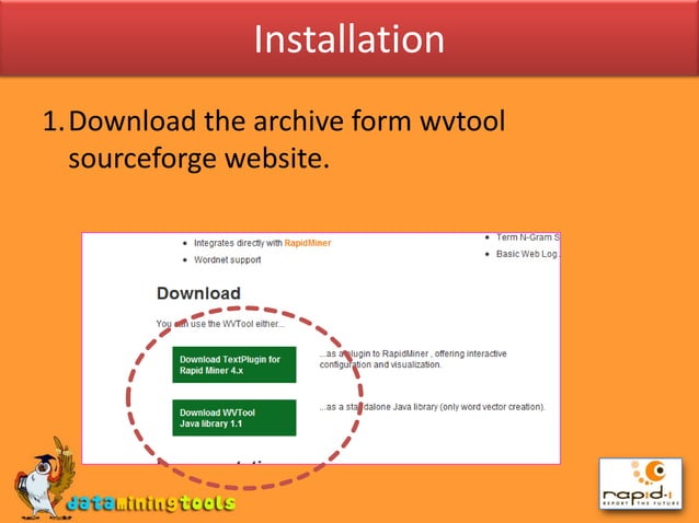 RapidMiner: Word Vector Tool And Rapid Miner | PPTX | Programming Languages | Computing