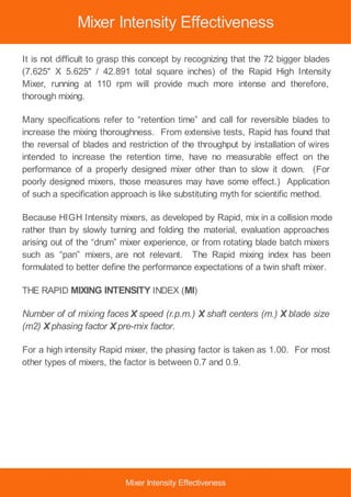 Rapidmix Continuous Mixing Plant Information | PDF
