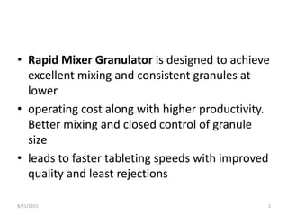 Rapid mixer | PPTX