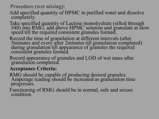 Rapid mixer granulator | PPT