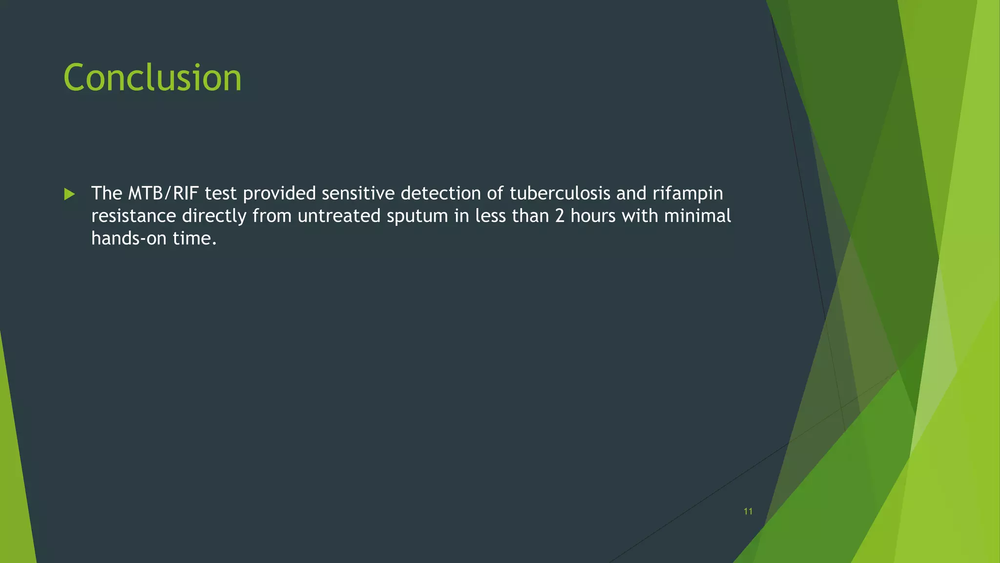 molecular detection of tuberculosis and rifampin resistance. | PPTX ...