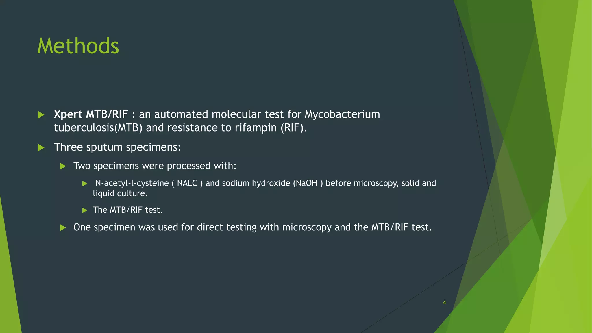 molecular detection of tuberculosis and rifampin resistance. | PPTX ...