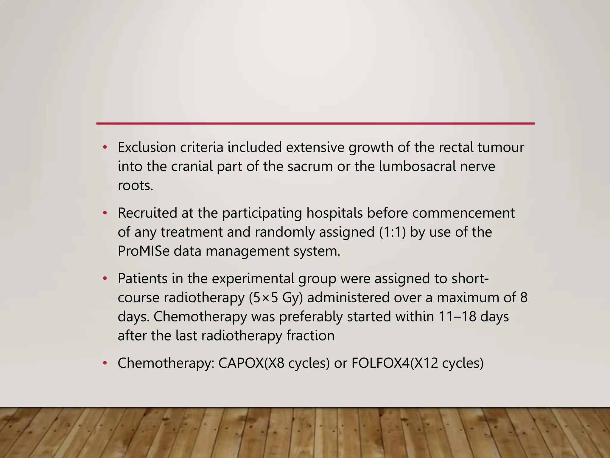 total neo adjuvant therapy in rectal cancer | PPT