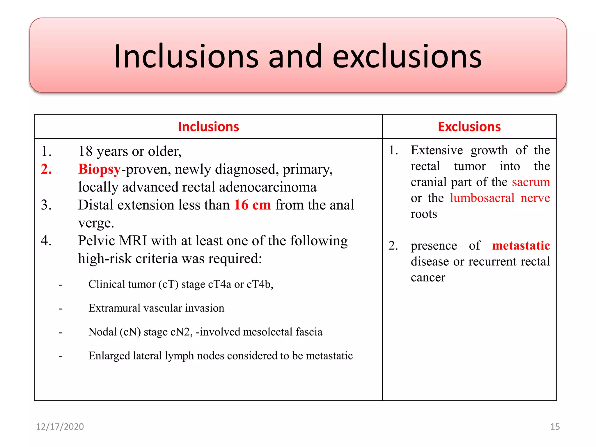 RAPIDO TRIAL RECTUM | PPT