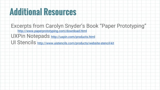 Rapid paper prototyping | PPT | Free Download