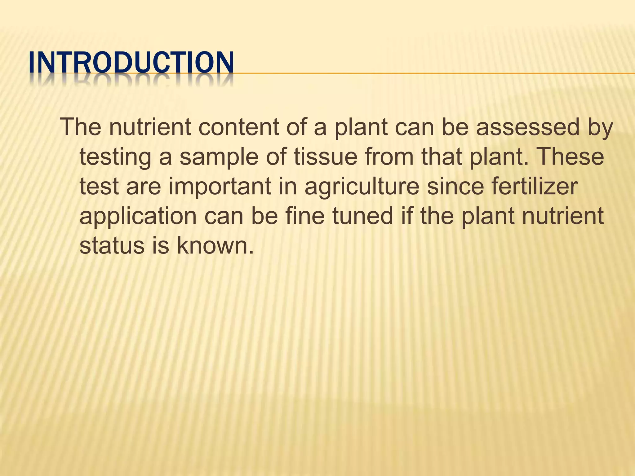 Rapid plant tissue test | PPTX
