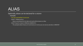 Rapid postgresql learning, part 2 | PPT