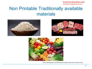 Additive Manufacturing in customizing Food | PPT