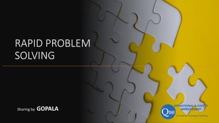 Rapid problem solving | PDF