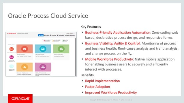 Rapid process automation with oracle process cloud service | PPT