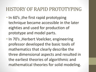 Rapid-prototyping ( mechanical ) | PPTX