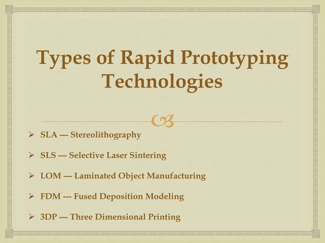 Rapid prototyping | PPTX