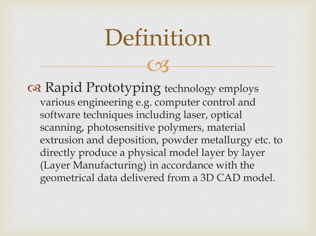 Rapid prototyping | PPTX