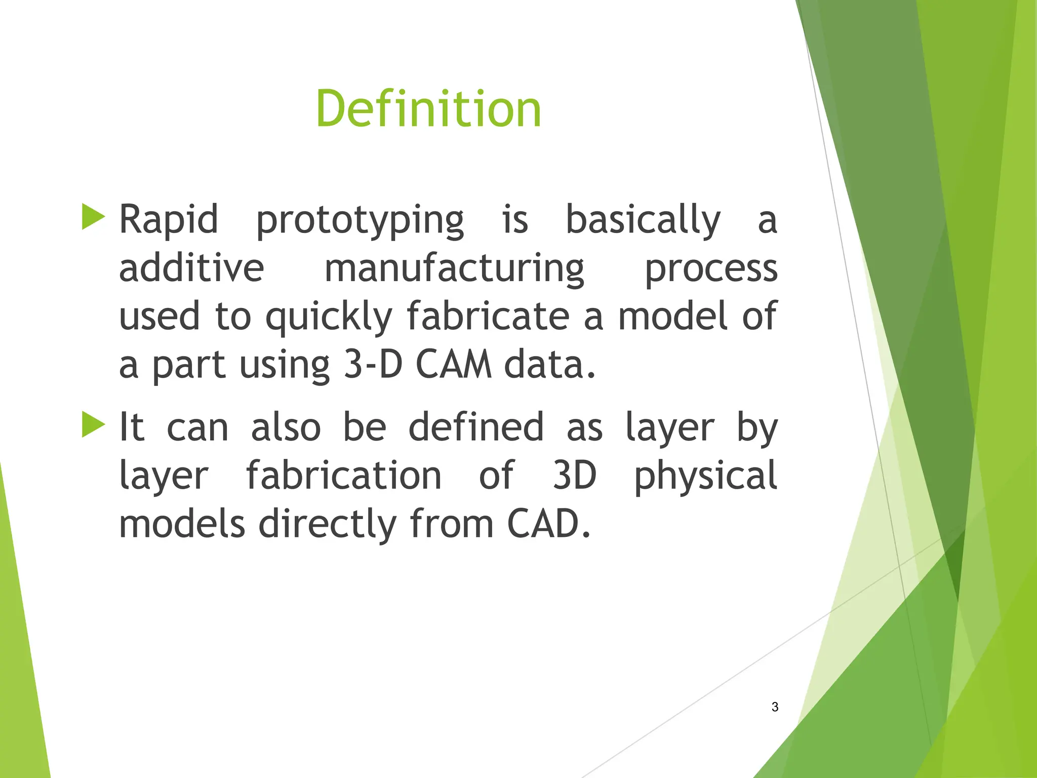 RAPID MANUFACTURING PROCESS NOTES-PPT-INTRODUCTION | PPT
