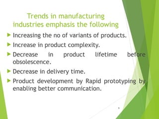 RAPID MANUFACTURING PROCESS NOTES-PPT-INTRODUCTION | PPT
