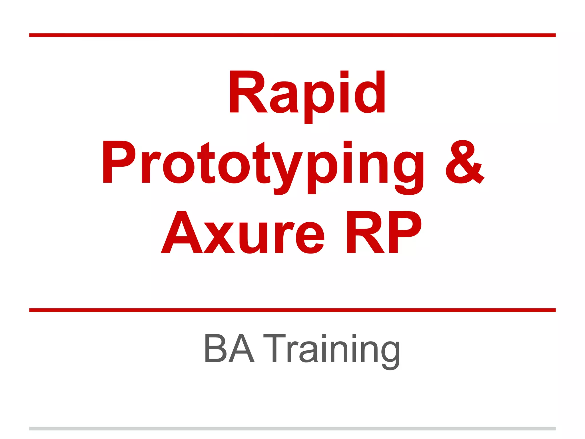 Rapid prototyping and axure rp part 1 | PPT | Web Design and HTML | Internet