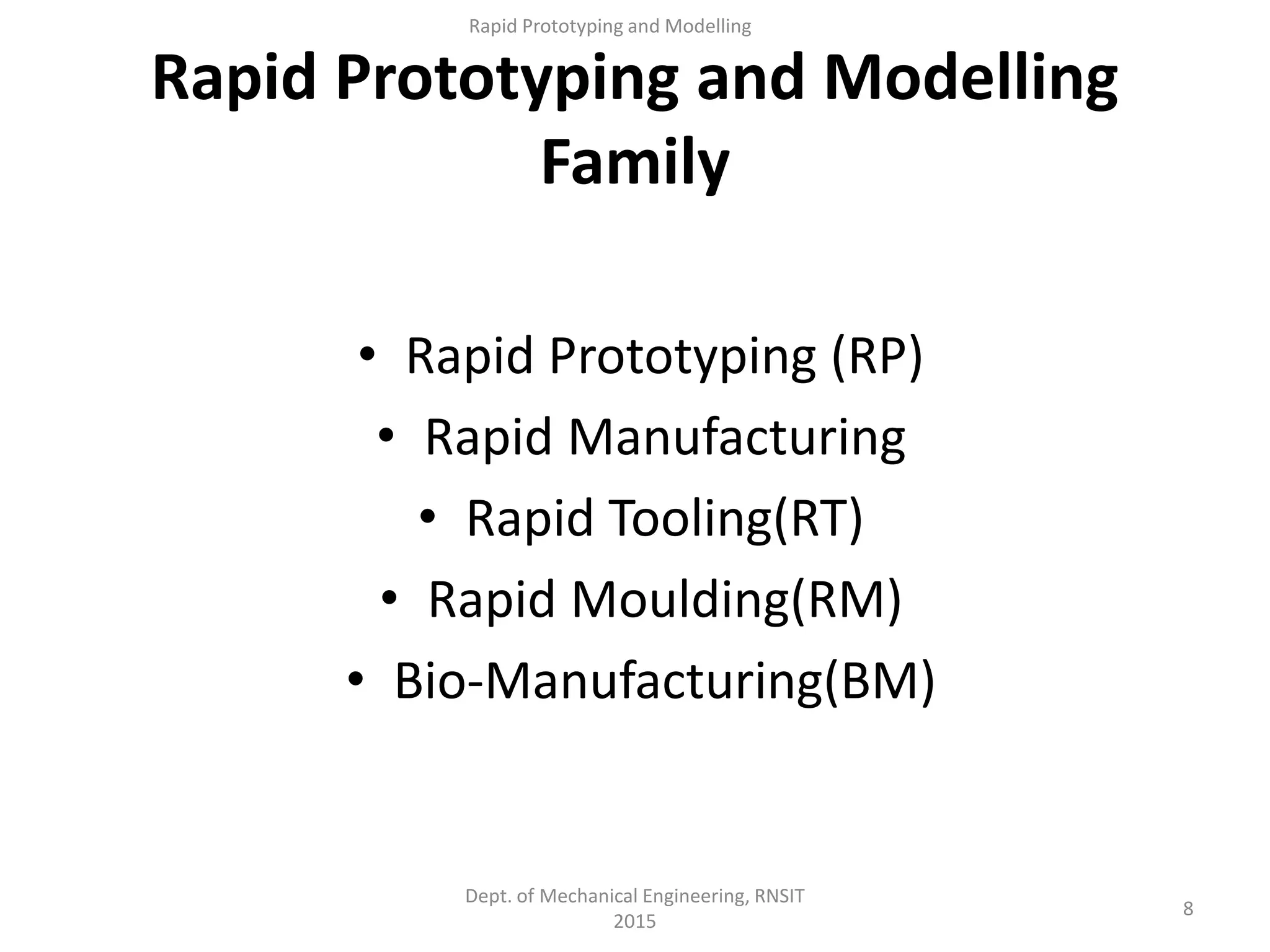 Rapid prototyping and modelling | PPT