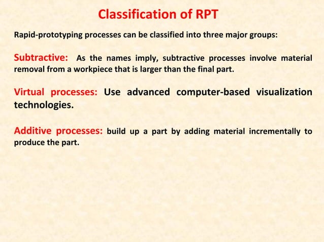 Rapid prototyping and tooling | PPT