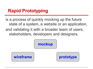 Rapid Prototyping & Axure RP | PDF