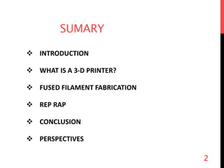 Rapid prototyping by FFF | PPT