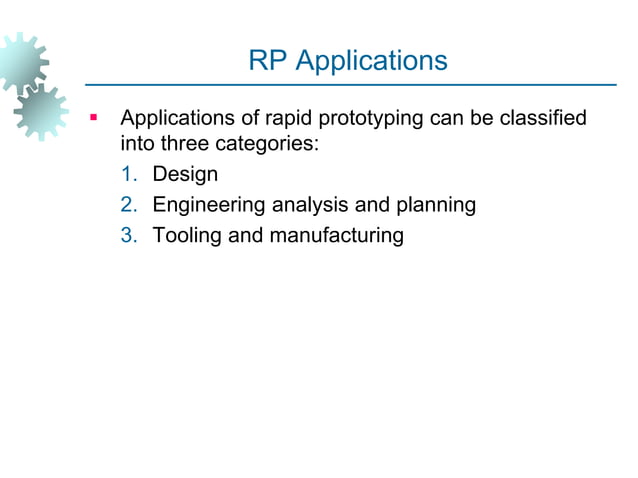 rapid_prototyping classification.ppt | 3-D Graphics | Computer Software ...