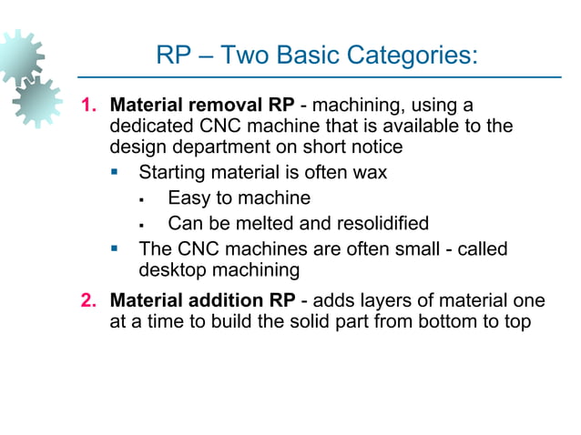 rapid_prototyping classification.ppt | 3-D Graphics | Computer Software ...