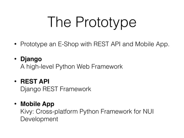 Rapid Prototyping with Python | PPT