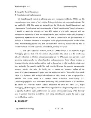 Rapid prototyping | PDF