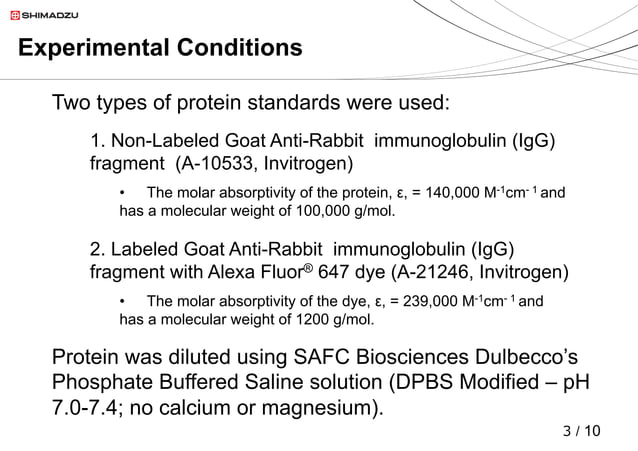 Rapid Quantitation of Micro-Volume Protein Samples | PPT