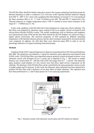Rapid reduction of ultrathin films of graphene oxide on large area ...