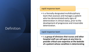 Rapid response team | PPTX