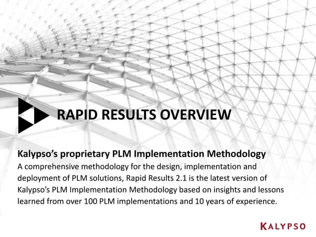 Rapid Results PLM Implementation Methodology | PDF