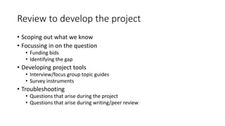 Rapid reviews and the research process | PPTX | Publishing Industry ...