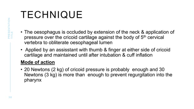 Rapid sequence induction and intubation.pptx | First Aid | Injuries