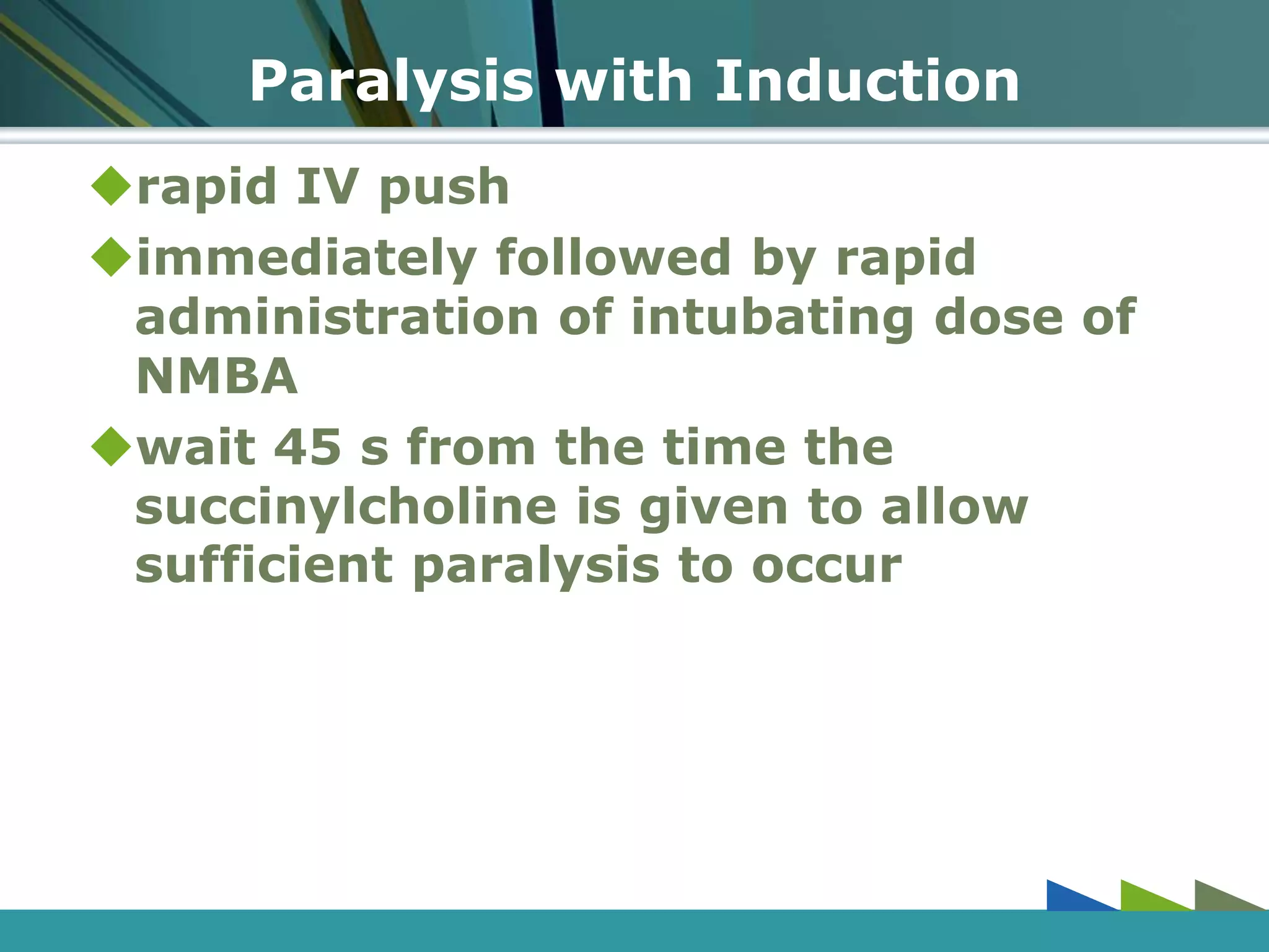 Rapid sequence intubation | PPTX