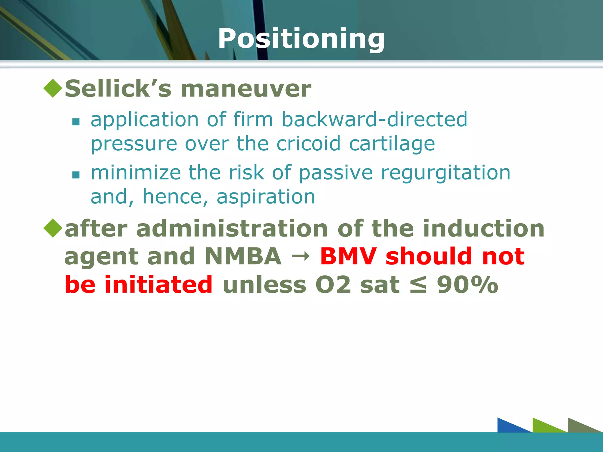 Rapid sequence intubation | PPTX