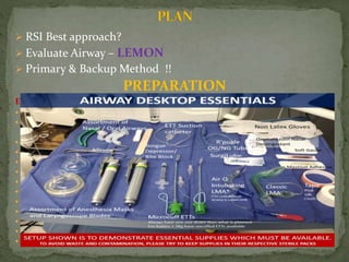 Rapid sequence intubation | PPTX