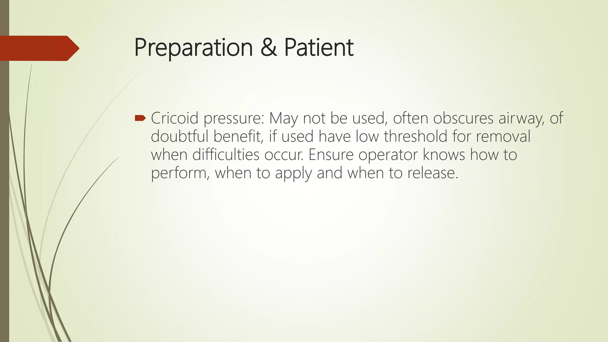 Rapid sequence intubation | PPTX