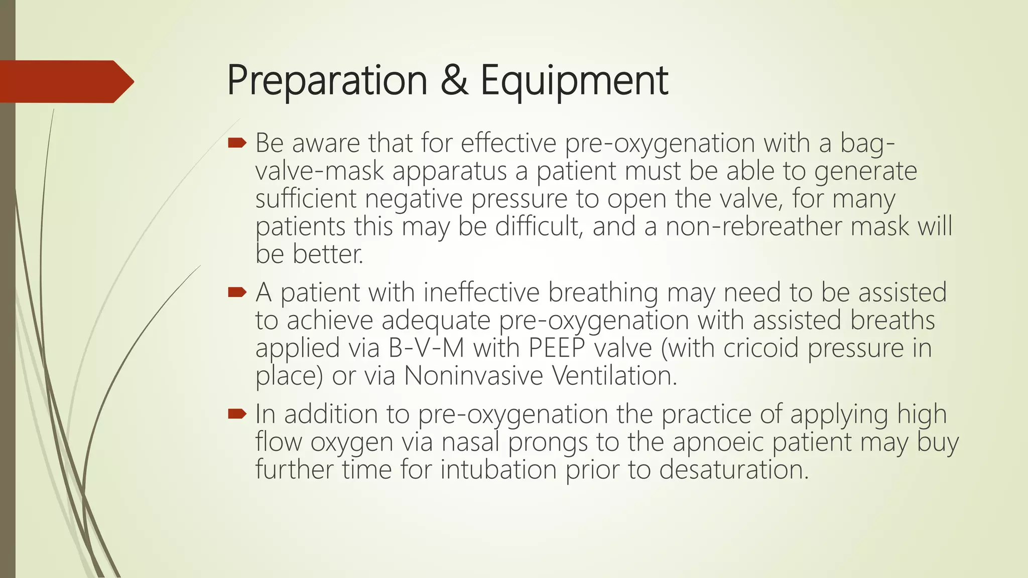 Rapid sequence intubation | PPTX