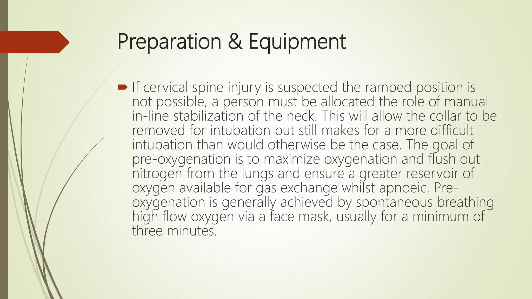 Rapid sequence intubation | PPTX
