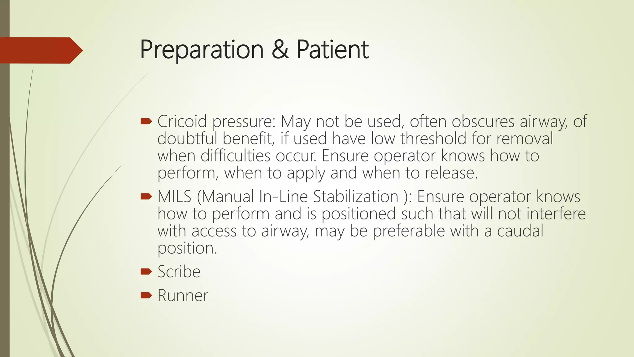 Rapid sequence intubation | PPTX