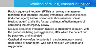 Rapid Sequence Intubation.pptxghhhghgggh | PPTX