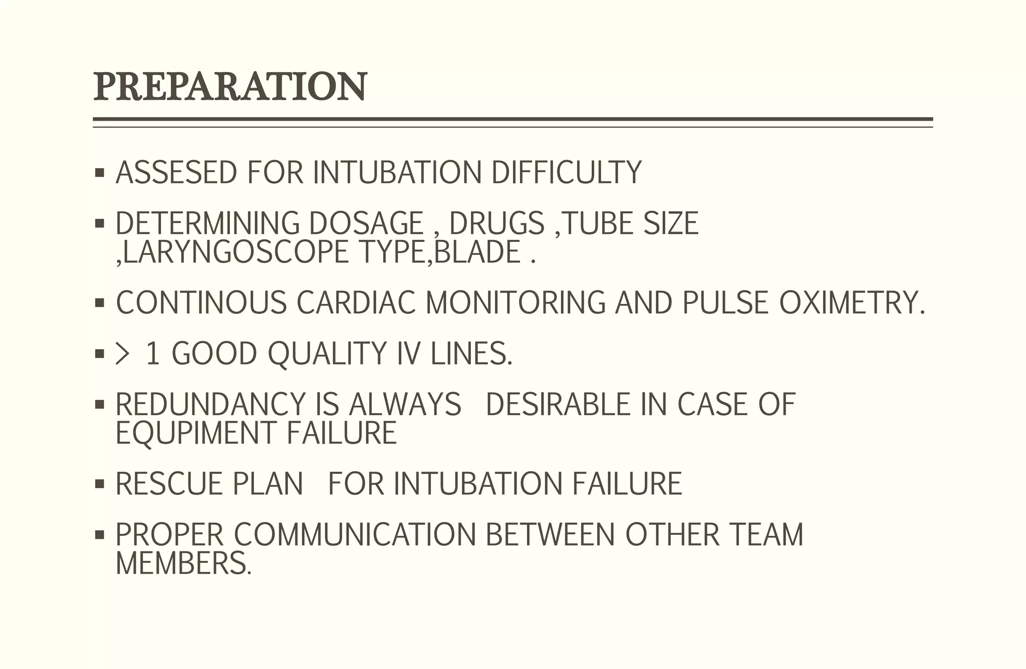 Rapid sequence intubation in ED | PPTX | First Aid | Injuries